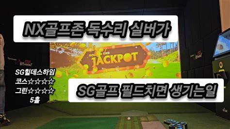 Nx골프존 독수리 실버가 Sg골프필 치면 생기는일 Sg힐데스하임 5홀4k Youtube