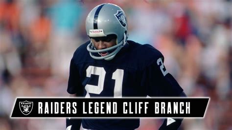 No Nfl Wide Receiver Had What Cliff Branch Had Raiders Nfl Youtube