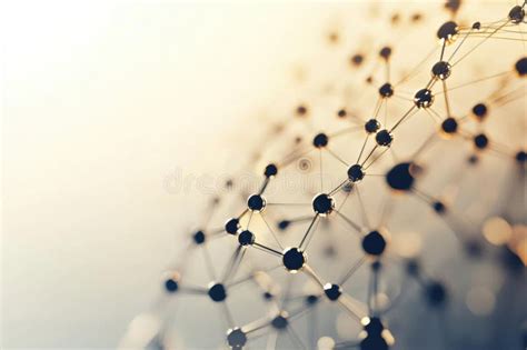 Connection Concept Shows Structure Of Atoms In A Lattice With Complex