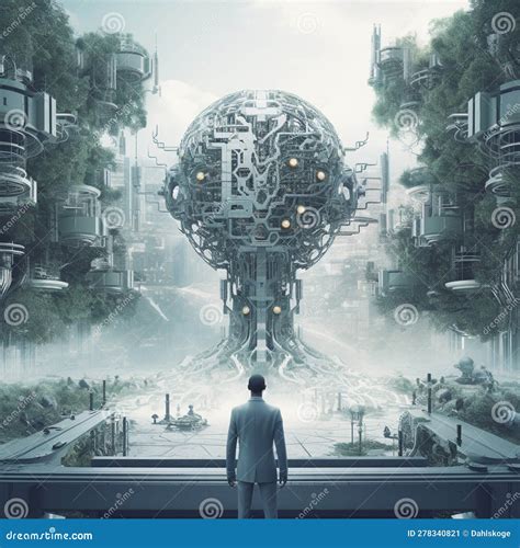 Robot Apocalypse Dystopia Stock Illustration Illustration Of World