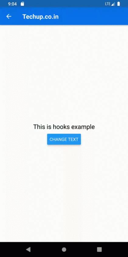 React Native Hooks Example Using React Native Function