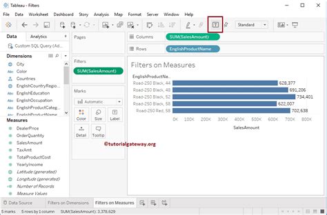 Tableau Filters On Measures