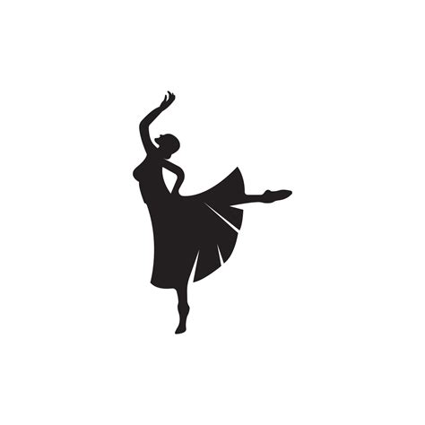 Girl Dancing Traditional Logo Vector 13948680 Vector Art At Vecteezy