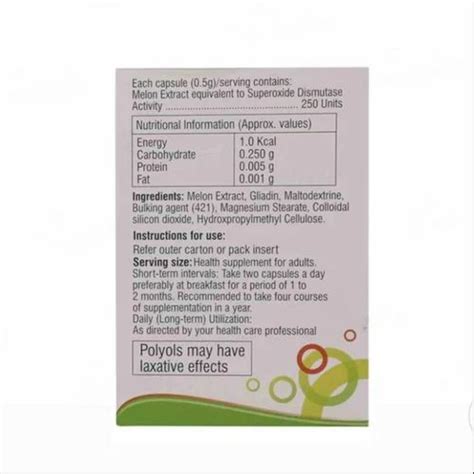 Sodox Antioxidant Capsule At Rs 543bottle Antioxidant Tablet In New