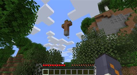 A Naturally Generated Christian Cross R Minecraft
