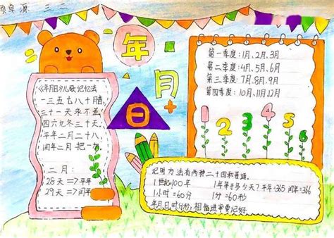 关于年月日手抄报三年级（20张） 手抄报图片大全
