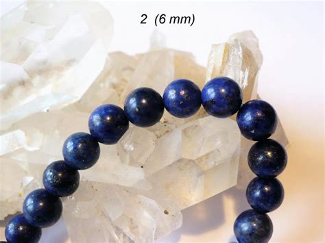 Bracelet Lapis Lazuli Naturel Perles De 4 Mm Ou 6 Mm Ou 8 Etsy France