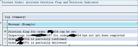 Solved Process Order Deletion Sap Community