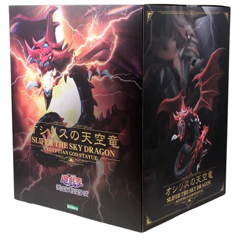 Kotobukiya Yu Gi Oh Slifer The Sky Dragon Egyptian God Statue Red