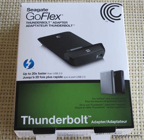 Seagate Thunderbolt Adapter Speed Comparison With Usb 2 0 Geardiary