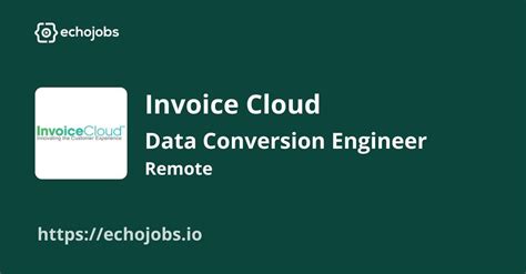 Invoice Cloud Is Hiring Data Conversion Engineer Usd 70k 90k Remote