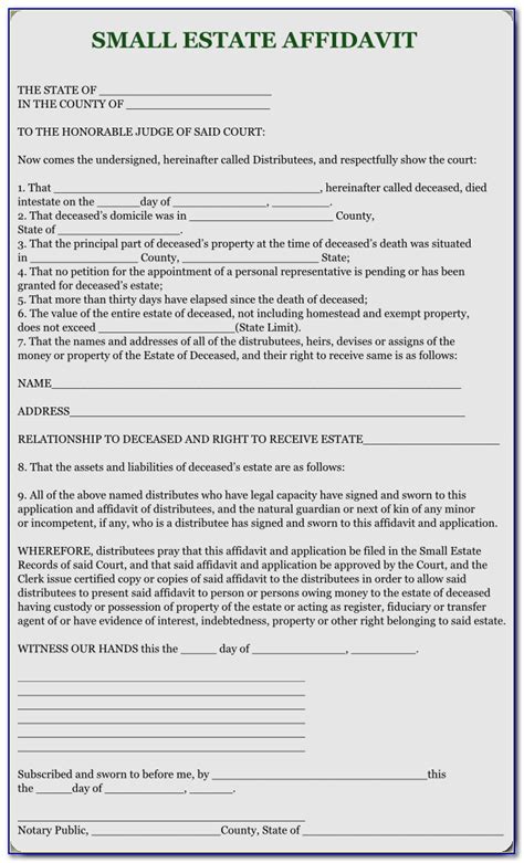 General Affidavit Form Massachusetts - AffidavitForm.net