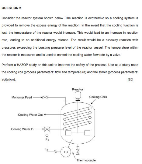Solved QUESTION 2 Consider The Reactor System Shown Below Chegg