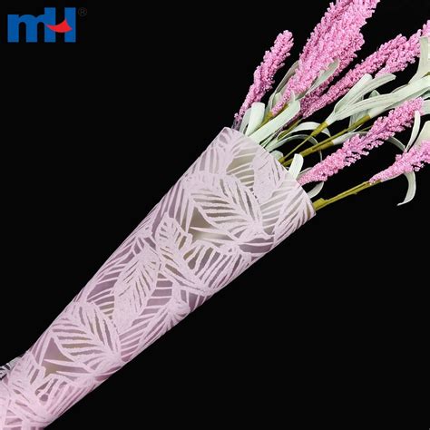 3d Pp Leaf Embossed Non Woven Fabric For Bouquet Wrapping Flower