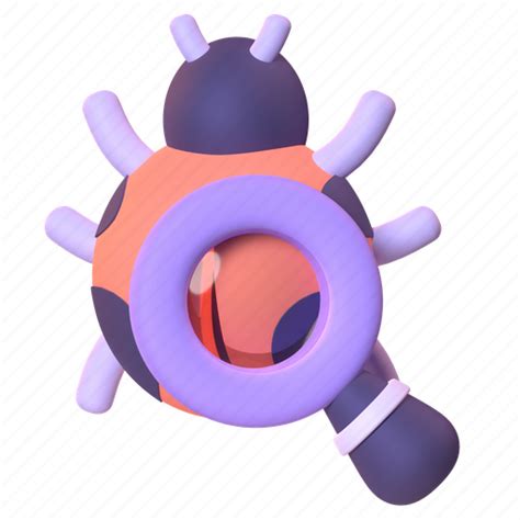 Bug Detection D Illustration Download On Iconfinder