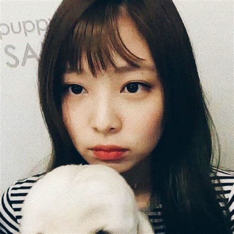 Jennie With Bangs Blackpink Jennie Blackpink Black Pink