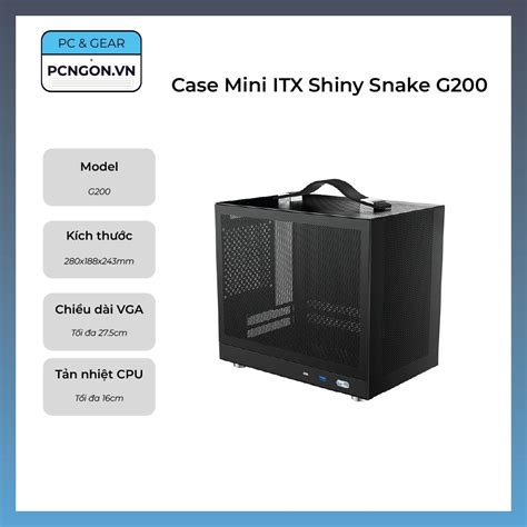 Vỏ Case Máy Tính Mini Itx Shiny Snake S400 Đen Pcngon Vỏ Case Máy Tính Mini Itx Shiny Snake S400 Đen Pcngon
