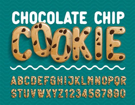 Abc Cookie Alfabeto Letras Dulce Glazed Hornear Galleta Fuente Dibujos Animados Ilustración De