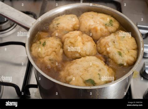 Beef Stew And Dumplings Stock Photo Alamy