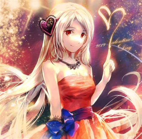Safebooru 1girl Artist Name Blue Bow Bow Dated Dress Gabuccc Grey