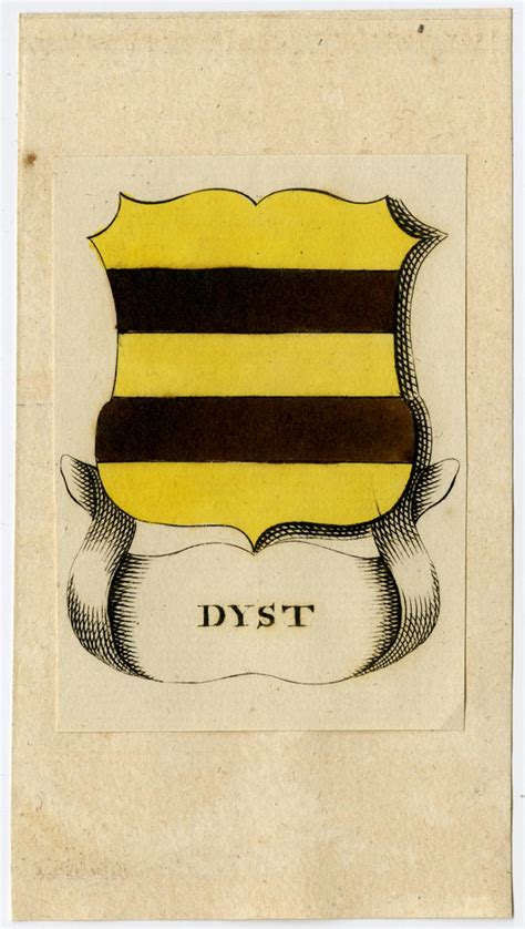 Antique Print Dyst Coat Of Arms Ferwerda 1781 1781 Art Print