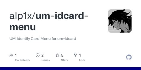 Github Alp X Um Idcard Menu Um Identity Card Menu For Um Idcard