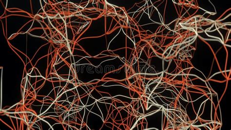 Neuronal And Synapse Activity Animation Neurons In The Head Neuroactivity Synapses