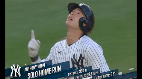 Anthony Volpe Gets The Yankee Fans Going Crazy With His First Career Hr