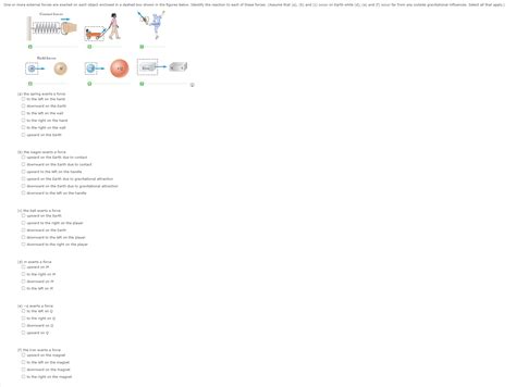 One Or More External Forces Are Exerted On Each Chegg Com