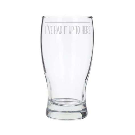 Engraved Funny Beer Glass Novelty Pint Glass Funny Birthday T For