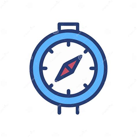 Creative Compass Watch Design Icon Stock Illustration Illustration Of