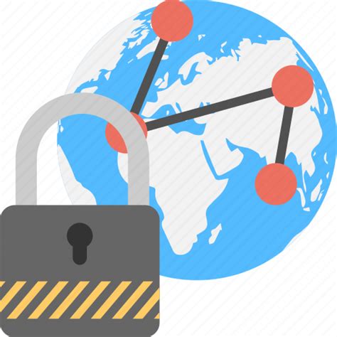 Global Connections Global Network Internet Security Network Protection Online System Icon