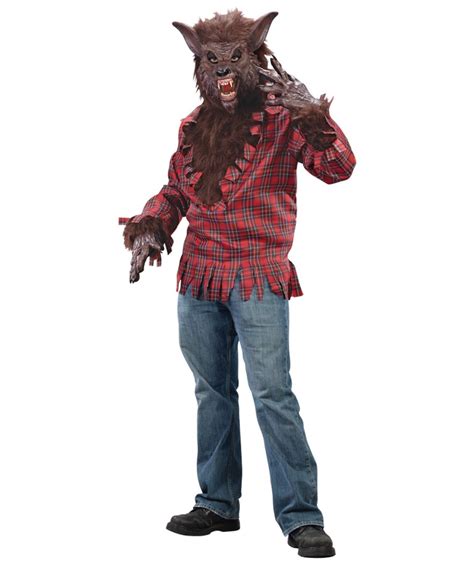 Werewolf Shirt Adult Costume Men Werewolf Costumes