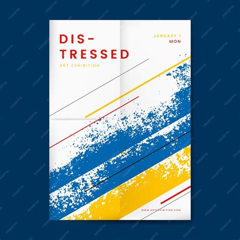 Astratto Poster Design In Difficoltà Vettore Gratis