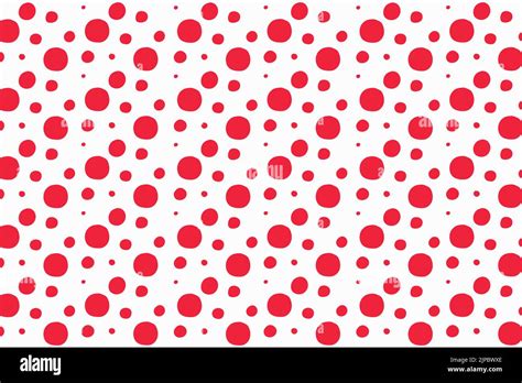 Hand Drawn Red Polka Dot Design Vector Illustration Stock Vector Image