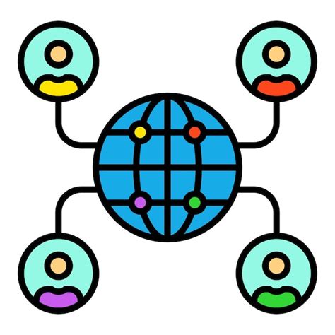 Premium Vector Global Network Icon