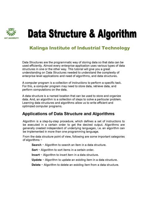 Solution Data Structure And Algorithms Lecture Notes Studypool