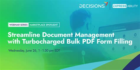 Streamline Document Management With Turbocharged Bulk Pdf Form Filling Decisions