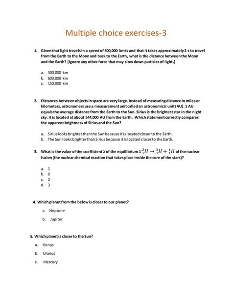 multiple choices questions 3 docx physics science