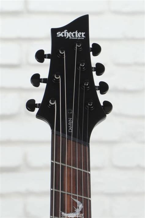 Schecter Damien 7 Multiscale 7 String Electric Guitar Satin Black