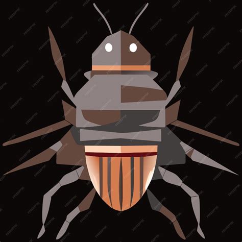 Simple Cockroach Monster Vector Illustration Premium Ai Generated Vector