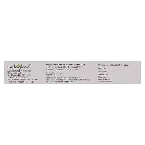 Buy MELAGLOW SKIN BRIGHTENING AND LIGHTENING CREAM PACK OF 3 15GM