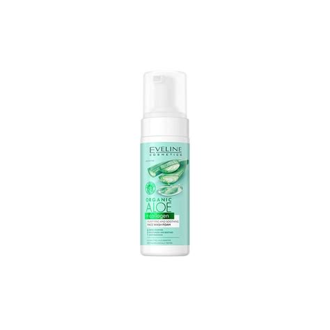 Eveline Organic Aloe Collagen Purifying And Soothing Face Wash Foam 150ml