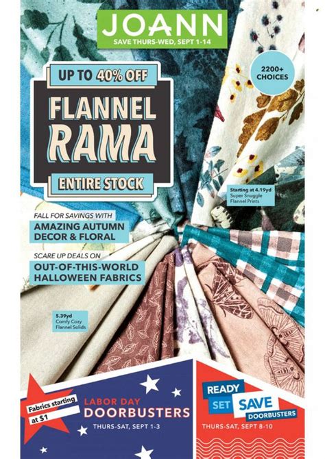 Joann Weekly Ad Flyer Specials September 1 To September 14 2022