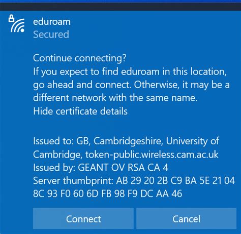 Eduroam Public Certificate Change On Wednesday October IT Help And Support