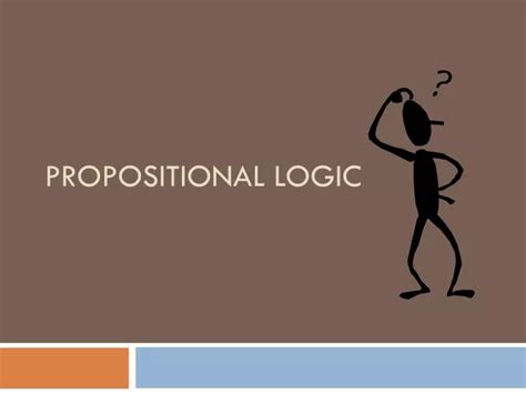 PPT Propositional Logic PowerPoint Presentation Free Download ID