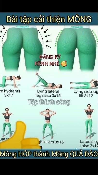 Bài Tập Mông Tại Nhà Giúp Cải Thiện Mông Hóp Thành Mông Trái Đào Butt Workout At Home Youtube