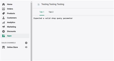 Expected A Valid Shop Query Parameter · Issue 618 · Shopifyshopify