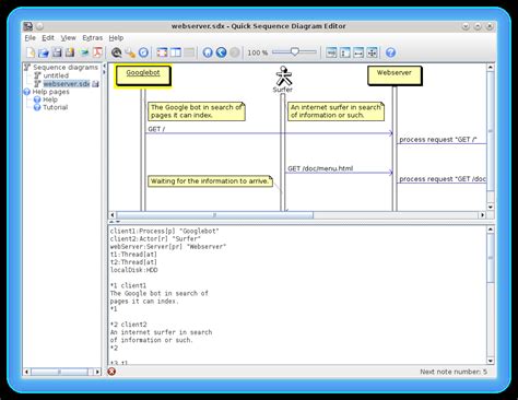 Quick Sequence Diagram Editor Бесплатные программы для Windows