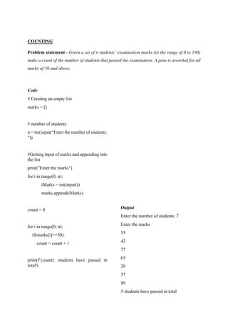Problem Solving Using Computers Unit 1 Study Material PDF